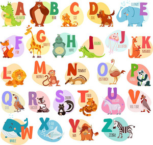 KD alphabets Sticker Poster Paper Print - Educational posters in India ...