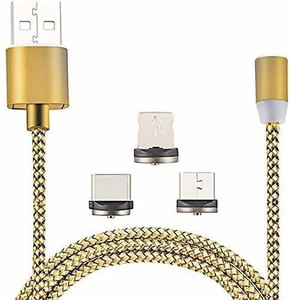 the big world Power Cord 1 m 3-in-1 USB Charging Cable, 360° Rotating ...