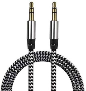 icall AUX Cable 1.5 m Metal Aux Audio Cable with 3.5mm Male to Male ...
