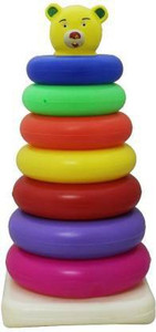 JVTS Plastic Teddy Stacking Ring Jumbo Stack up Educational Toy ...