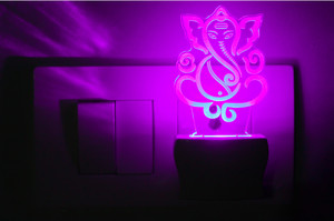 AFAST 3D Illusion Blessing Lord Ganesha LED Night Lamp Night Lamp Price ...