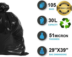 GB Store 29X39 INCH (pack of 7) XL 30 L Garbage Bag Pack Of 105 Price ...