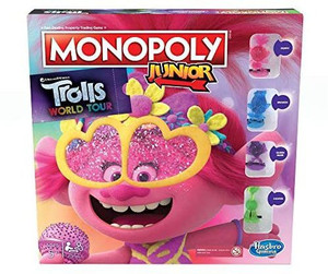 Hasbro Monopoly Junior, Dreamworks Trolls World Tour Edition Board Game ...