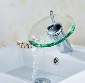 KUDOS Waterfall Glass Mixer Wall Mixer Faucet Price in India - Buy ...