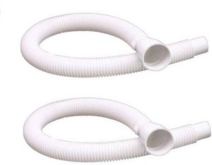 NEW WARE (Pack of 2) Long PVC Socket Waste Drain Pipe for Wash Basin ...