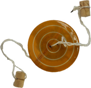 button and string spinning toy