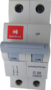 HAVELLS C series DP MCB 32A MCB Euro 2 DHMGCDPF032 MCB Price in India ...