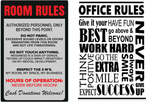funny office rules poster