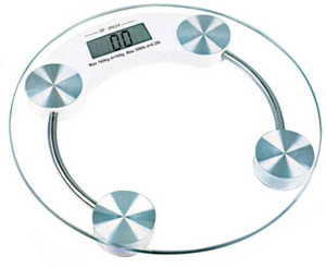Qoibito Weight Machine Round Glass FD03A1 Body Personal Weighing Scale ...