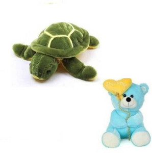 skyx Soft Plush Toy Combo For Best Gift - 2 (Teddy Bear,Turtle) - 30 cm ...