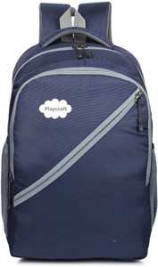 PlayCraft Backpack zip 27 L Laptop Backpack Nevy Blue - Price in India ...