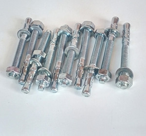Hardware Nut & Bolt Set Anchor Fastener Silver M10 (Length 100mm) (10 ...
