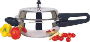 Garuda Nri Stainless Steel 4 L Outer Lid Induction Bottom Pressure Pan ...