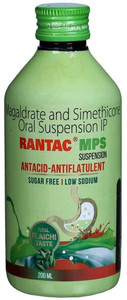 Rantac Mps (Elaichi Flavour) Sugar Free Suspension (200 ml) Liquid ...