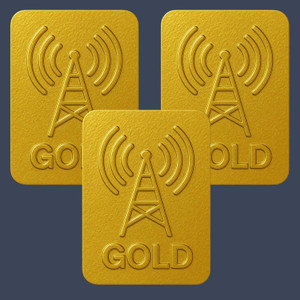 AirSoft Radiation Protection Gold Mobile Chip Sticker for Safer Daily ...