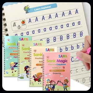 GRANDFLY Magic Copy Kids Magic Writing Tracing Reusable Workbook ...