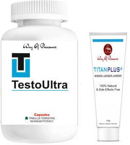 Way Of Pleasure Testoultra 60 Capsule With Titan Plus cream 15g For Men ...