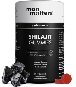 Man Matters Shilajit Gummies Pure Shilajit & Ashwagandha KSM66 Boosts ...