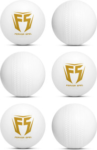 Fervor Spel FS Plastic Ball White Non Toxic (70gm Per Ball) Cricket ...