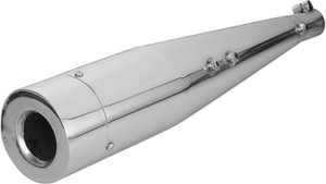 Ridefit Cobra silencer Glasswool Chrome Exhaust Royal Enfield Thunder ...