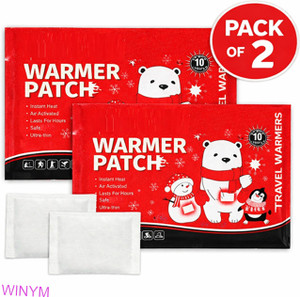 Winym Body Warmers Long-Lasting Warm Pads (2pair) for Travel & Outdoor ...