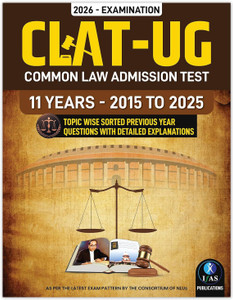 CLAT Books 2026 - 11 Years Topic-Wise Previous Year Questions (2015 ...