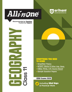Arihant All in One Geography Class 11 for CBSE Exams 2025-26 as per ...