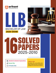 Arihant LLB Bachelor of Law 2026 Entrance Exam | 16 Years' Solved ...