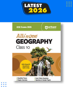 Arihant All in one Geography Class 10 for ICSE Exams 2026 With Board's ...
