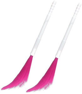 BARBYAM Adjustable Plastic Colored Broom, Plastic Phool Jhadu for Wet ...