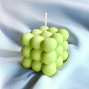 green bubble candle
