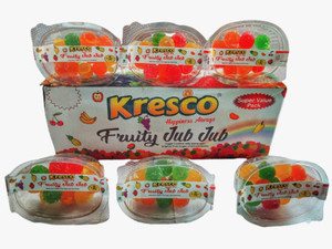 Kresco Fruity JUB JUB Jelly Candy (RS.10) 504grm (28grm*18) Mix fruits ...
