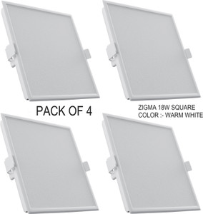 Nortek Zigma 18W Square Led Downlight Panel Light Ceiling Light Warm ...