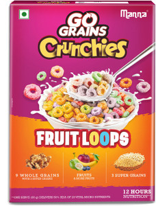 Manna Fruit Loops | Go Grains Crunchies | 9 Whole Grains Refill Price ...