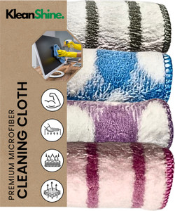 KleanShine UltraSoft Microfiber Cloth for Laptop & Monitor Cleaning Wet ...