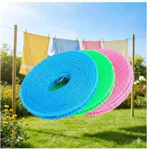 NexNest Anti-Slip Clothes Washing Line Drying Nylon Rope with Hooks ...