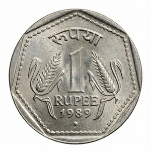 newway 1 Rupee 1989 Noida, India Old collecting Rare Coin Collectible ...