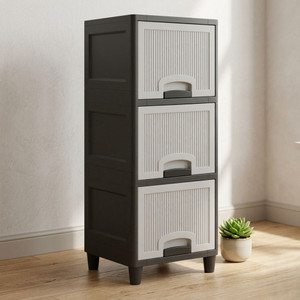 MAXTID Multi Layer Cabinet Suitable for Files, Clothes & Accessories PP ...
