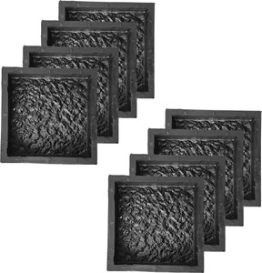 Reyal Black 8X8 Marble Paver Mould |Interlocking Paver Mould (pack of 8 ...