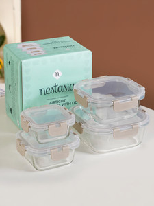 Nestasia Glass Grocery Container - 800 ml Price in India - Buy Nestasia ...