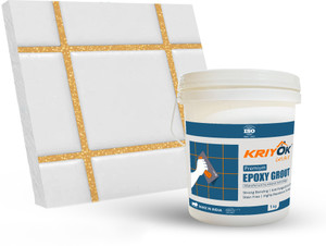 KRIYOK Premium Epoxy Grout | Golden Glitter Tiles Epoxy Grout (Inca ...