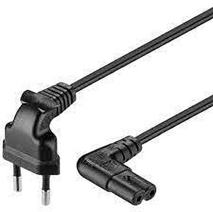DEVBHOOMI Power Cord 1.5 m DB-2 Pin AC Laptop Power Cord 2 Pin Plug - L ...