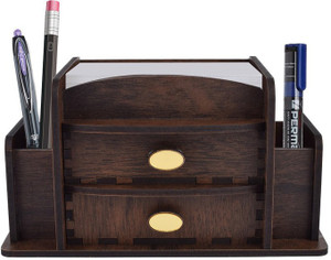 Flipkart.com | NIDHI ENTERPRISE 5 Compartments wooden office table pen ...