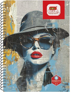 First Click A4 SPIRAL NOTEBOOK 6-in-1 Multi Subject NOTE BOOK A4 ...