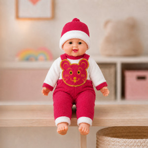 Toyify Soft Baby Doll for Kids with Removable Cap for Girls & Boys Ages ...
