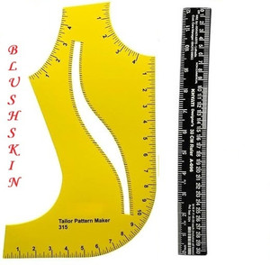BLUSHSKIN TAILORING PATTERN AND ONE FEET SCALE FOR MEASUREMENT Drafting ...