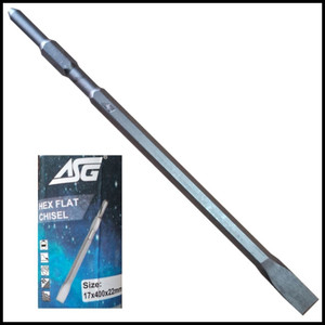 ASG Minus; 22×400 (mm); 0810T; Chisel FlatHead Demolition Hammer Bit ...