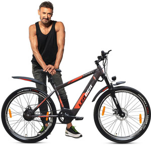 LEADER E-Power L7 27.5T Electric Bike with Front Suspension & Dual Disc ...
