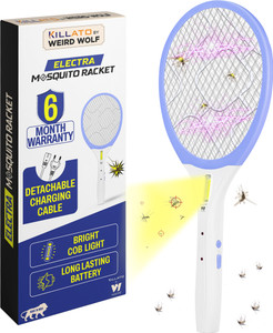 Killato Rechargeable Mosquito Killer Bat with COB Light Electric Insect ...