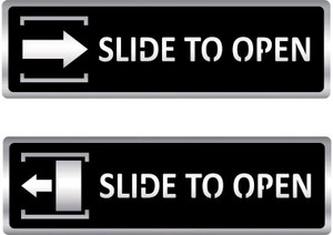 MARUTI ENT Slide to Open Sign Board for Door | Acrylic | 2.5mm Base ...